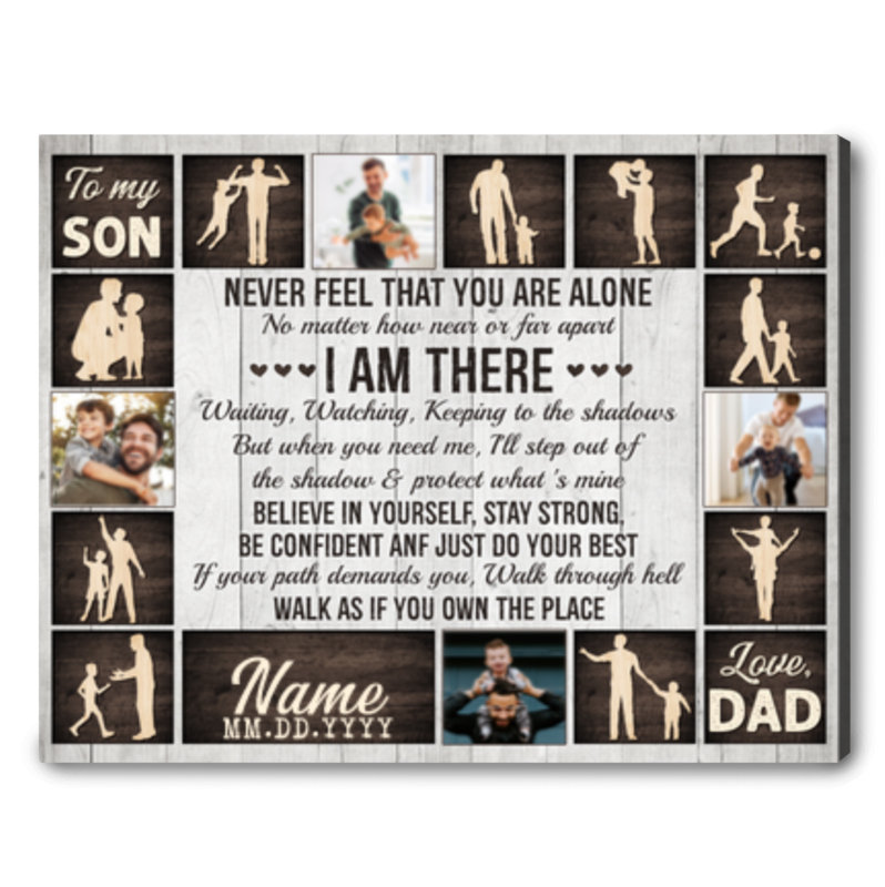 Personalized Birthday Gift For My Son Son's Gift From Dad Ideas - Oh Canvas
