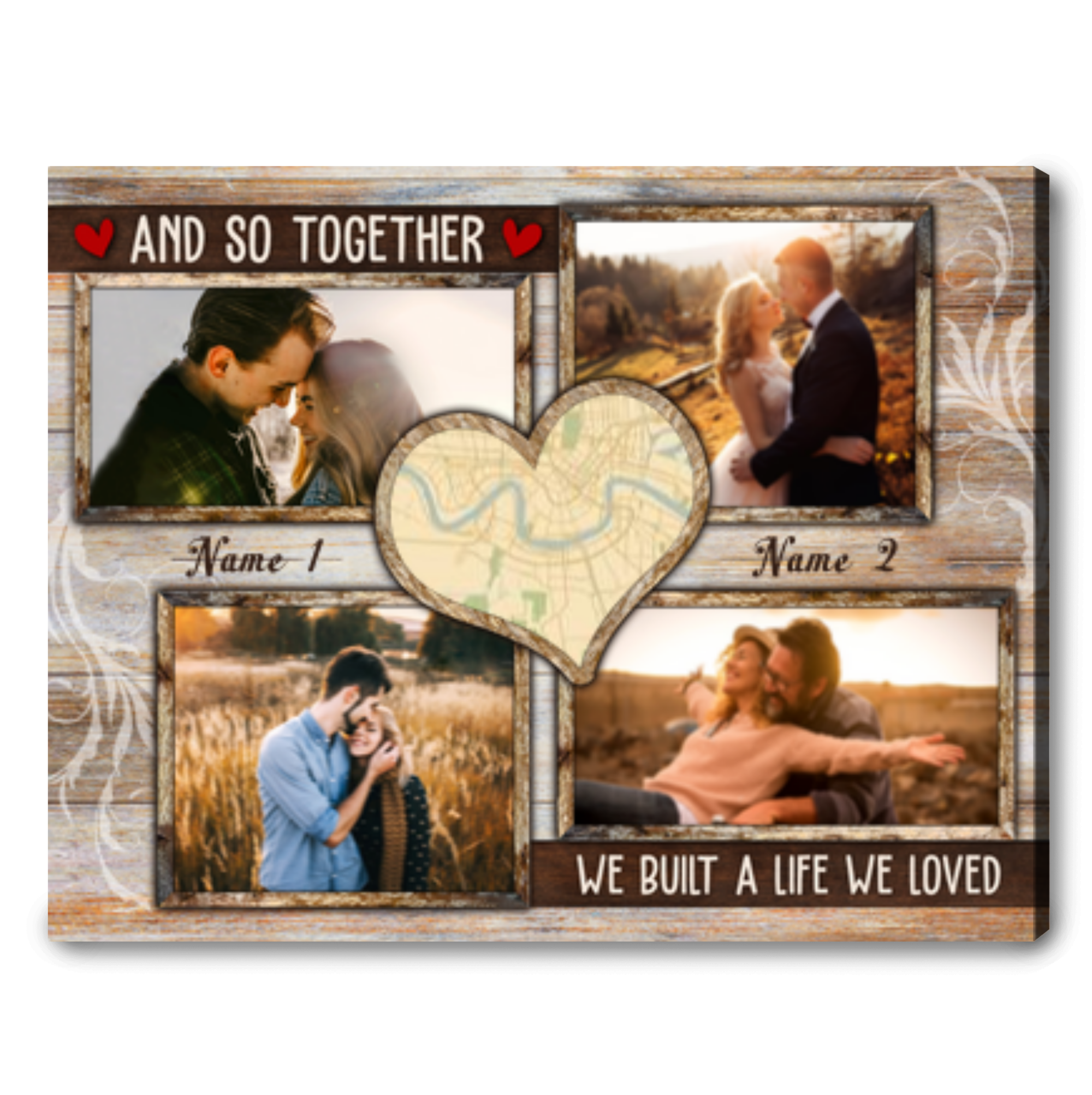 Create Custom Map With Locations Map Engagement Gift Wedding Gift For