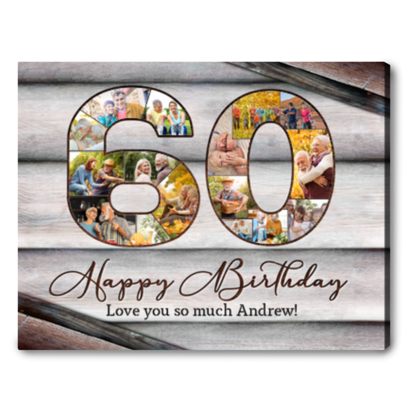 Personalized Gifts For 60th Birthday 60th Birthday Photo Collage Oh