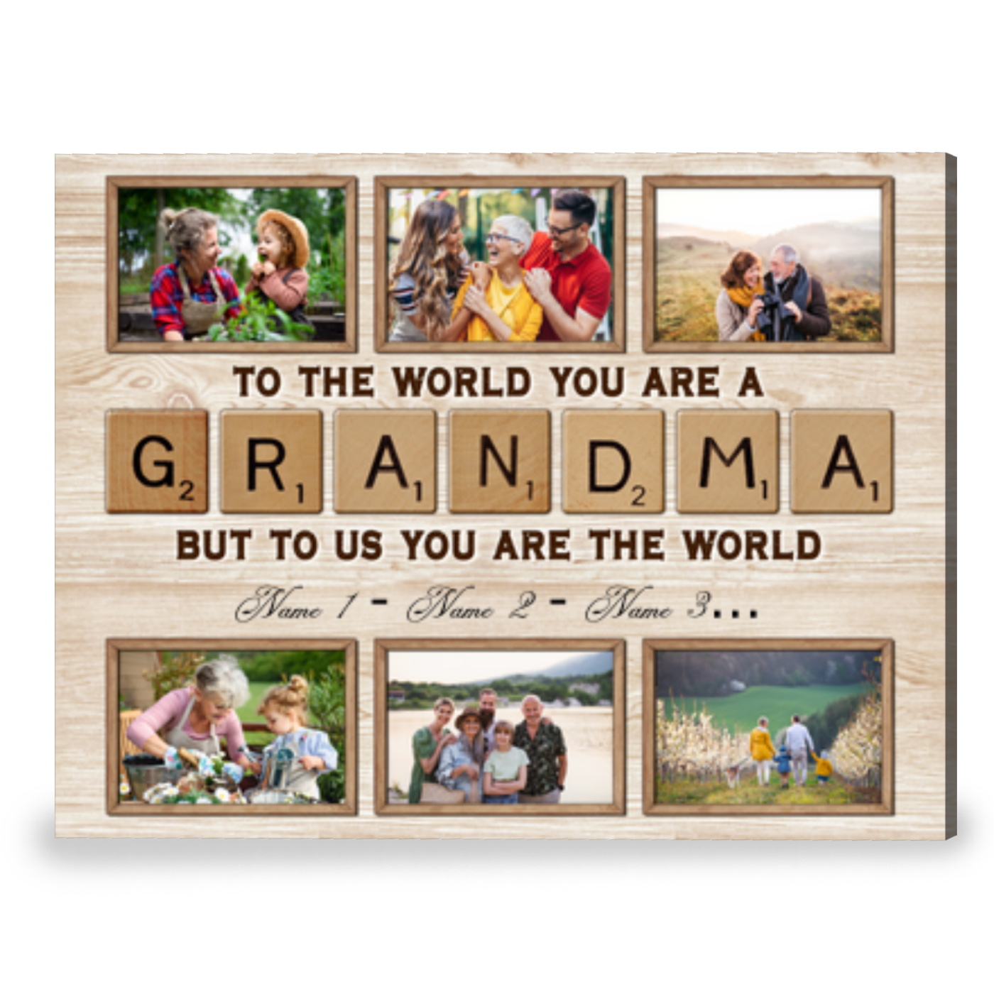 Best Christmas Gift For Grandma Customized Grandma Gift Canvas Print Best Christmas Gift For Grandma Customized Grandma Gift Canvas Print