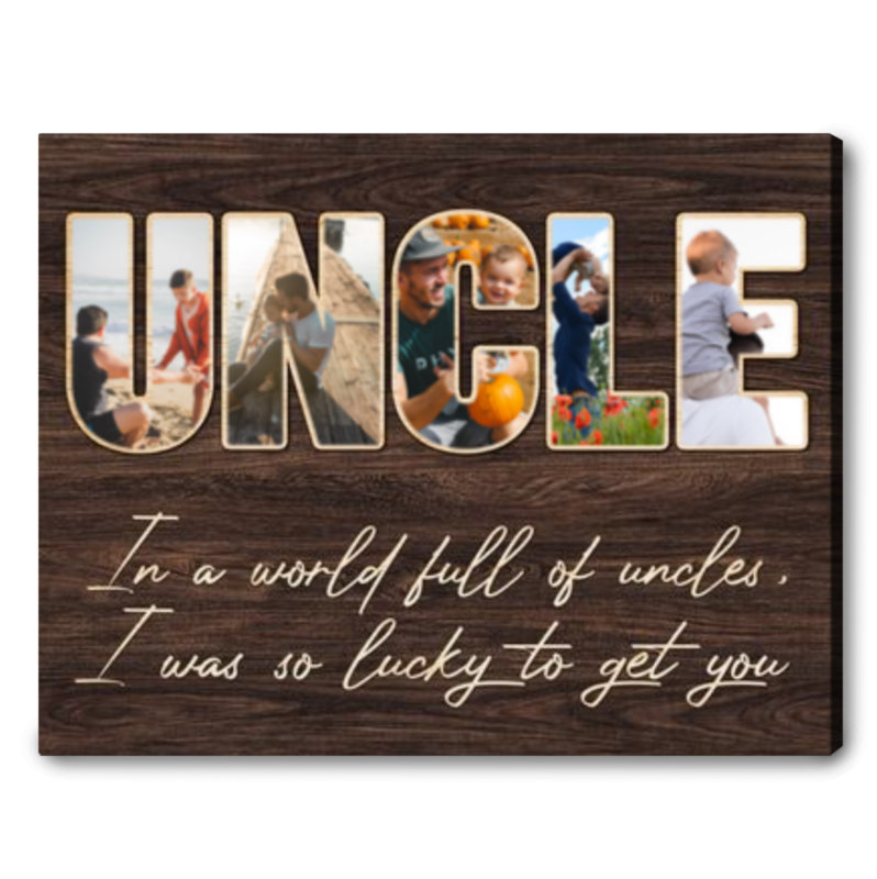Uncle Photo Collage Uncle Gifts For Christmas Unique Custom Photo Gifts ...