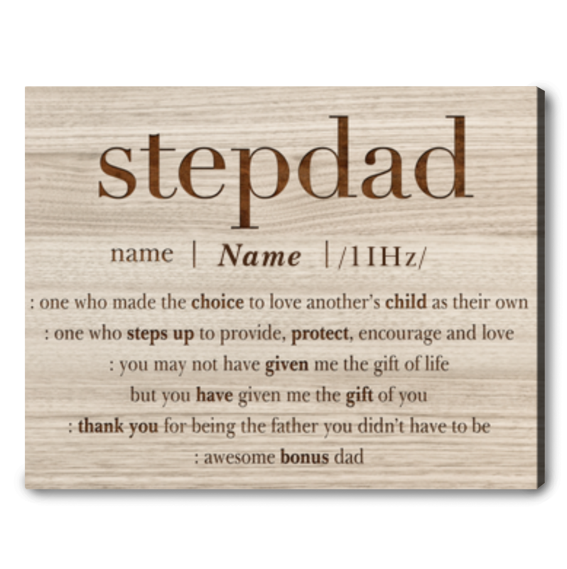 Personalized Gift For Stepdad Birthday Stepdad Present Definition Of