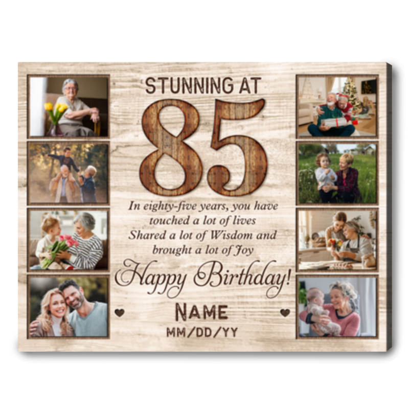 Personalized 85th Birthday Canvas Print Sentimental Gift For 85th Birthday - Oh Canvas