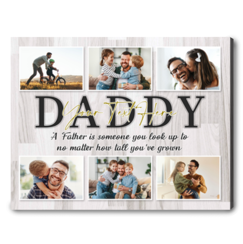 The Story of Us Personalized Daddy Canvas for Father's Day