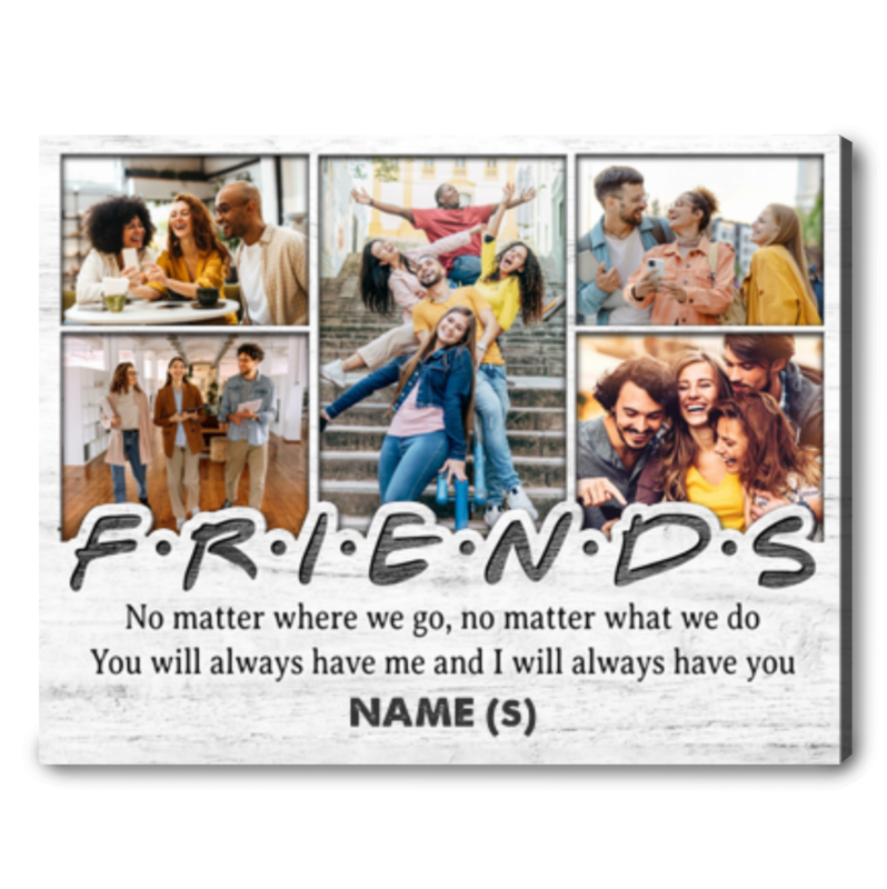 Custom Photo Friendship Canvas Print Unique Gift For Best Friend - Oh ...