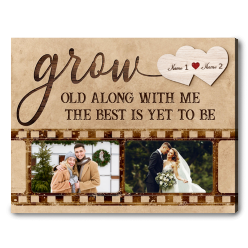 Husband Wife Photo Gift Custom Couple Canvas Print - Oh Canvas