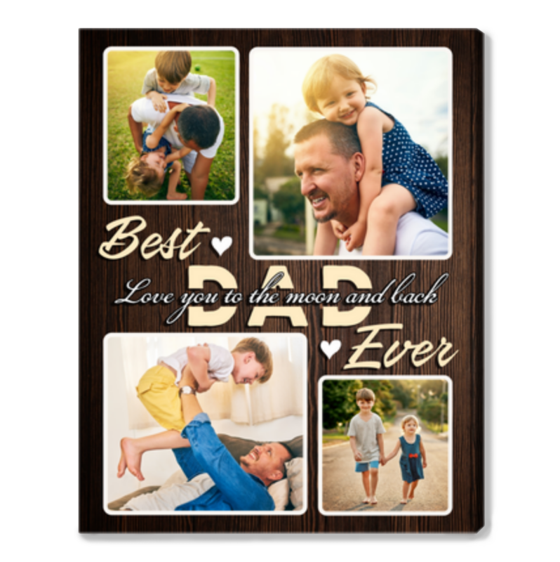 Dad Photo Gift Custom Fathers Day Canvas Print - Oh Canvas