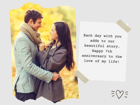 110 Happy 7 Year Anniversary Quotes for a Truly Special Day