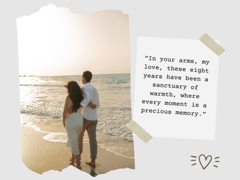 156 Heartfelt 8 Year Anniversary Quotes for All Couples
