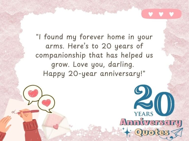 200+ Heartfelt 20 Year Anniversary Quotes for Your Spouse