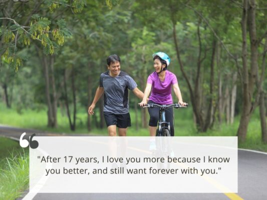 80+ Most Beautiful 17 Year Anniversary Quotes for Him/Her