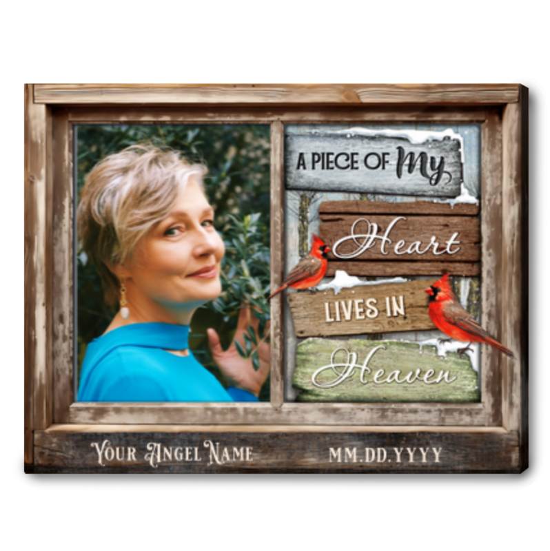 Custom Memorial Photo Gift Loss Of Loved One Canvas Wall Art - Oh Canvas