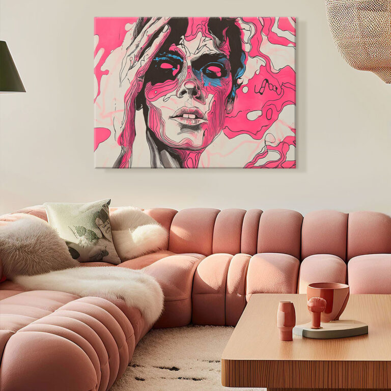 Neon Psyche Modern Abstract Art For Your Studio