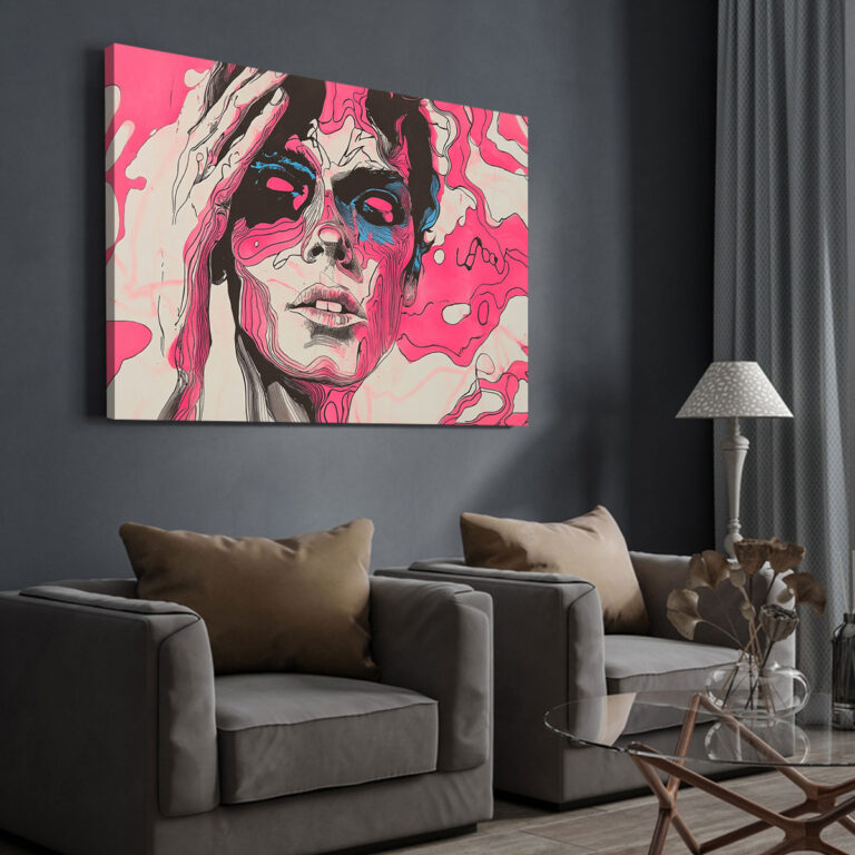 Neon Psyche Modern Abstract Art For Your Studio