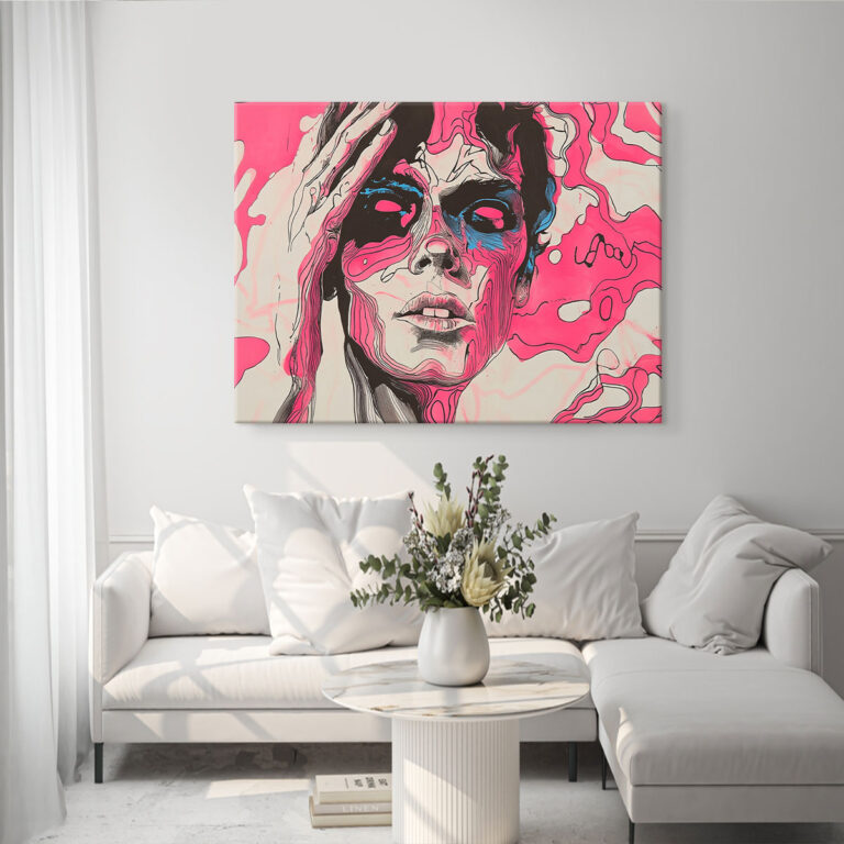 Neon Psyche Modern Abstract Art For Your Studio