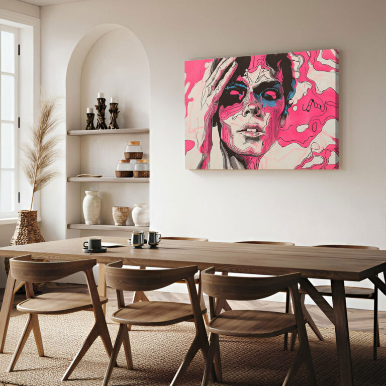 Neon Psyche Modern Abstract Art For Your Studio