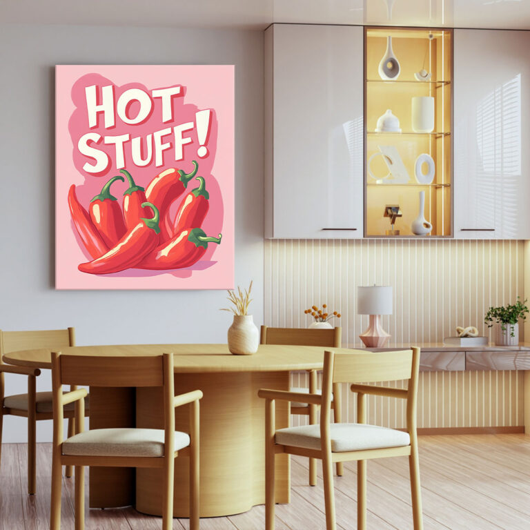 Hot Stuff Pop Fiery Chili Modern Wall Artwork