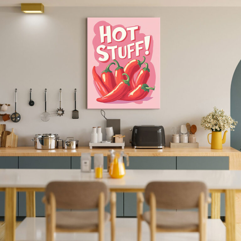 Hot Stuff Pop Fiery Chili Modern Wall Artwork