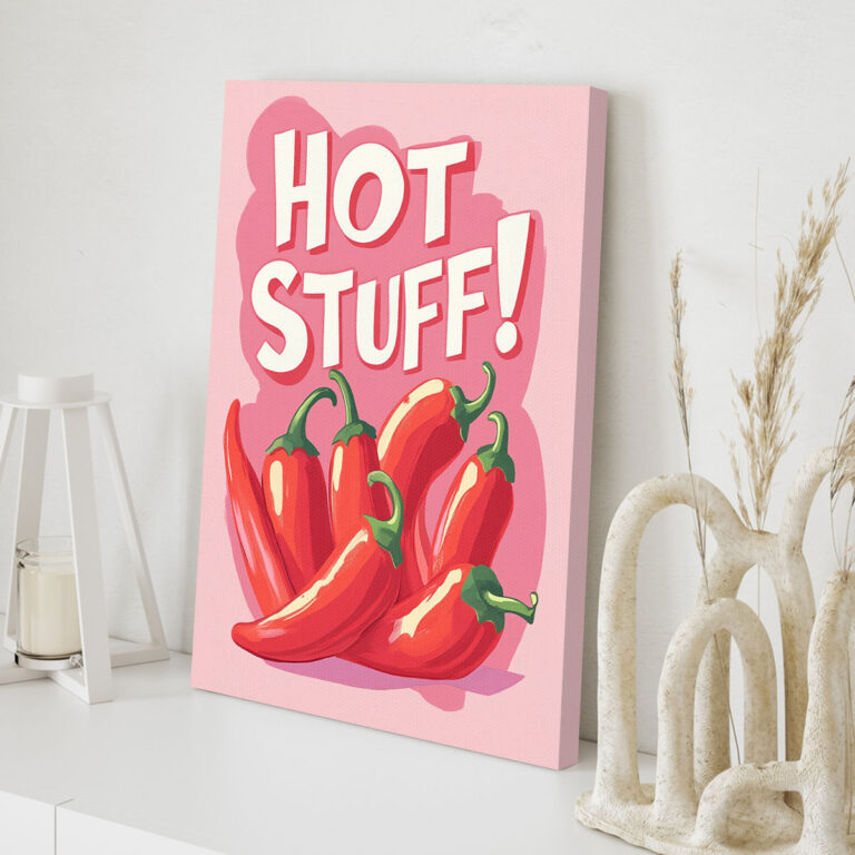 Hot Stuff Pop Fiery Chili Modern Wall Artwork