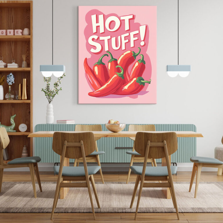 Hot Stuff Pop Fiery Chili Modern Wall Artwork